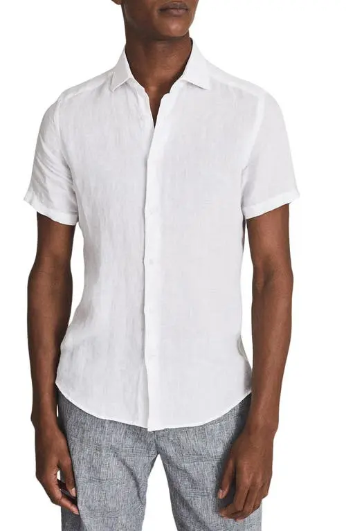 REISS Caprice Leaf Appliqué Snap-up Western Shirt