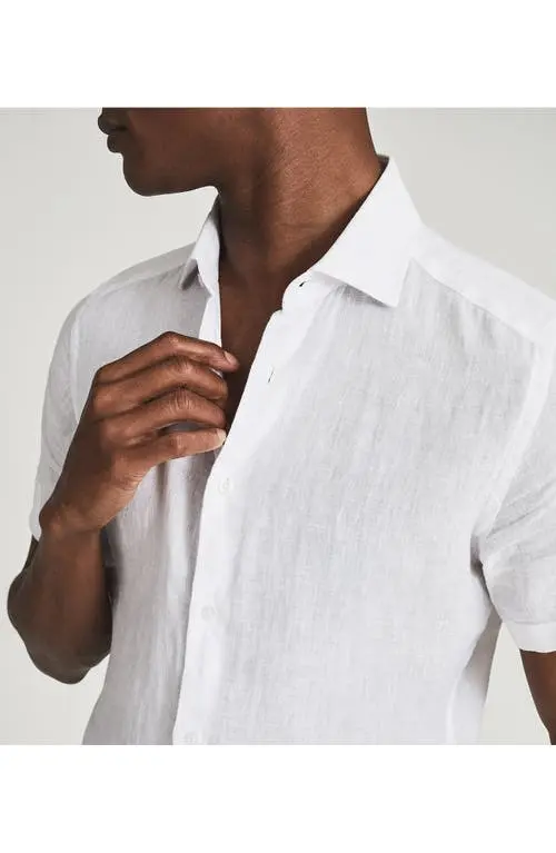 REISS Caprice Leaf Appliqué Snap-up Western Shirt