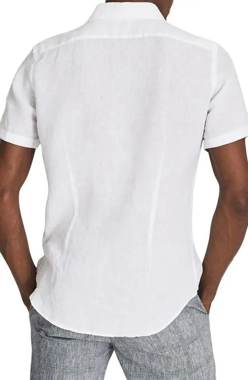 REISS Caprice Leaf Appliqué Snap-up Western Shirt