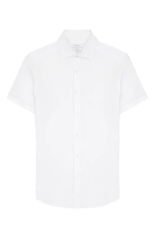 REISS Caprice Leaf Appliqué Snap-up Western Shirt