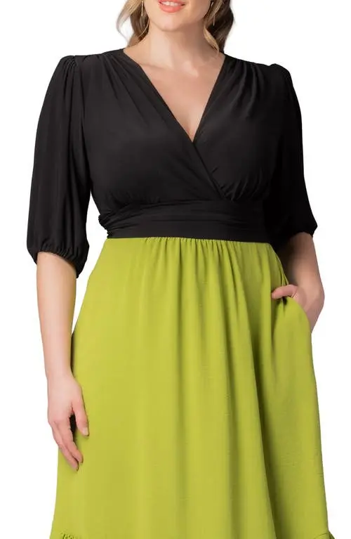 KIYONNA Danica Mixed Media Dress