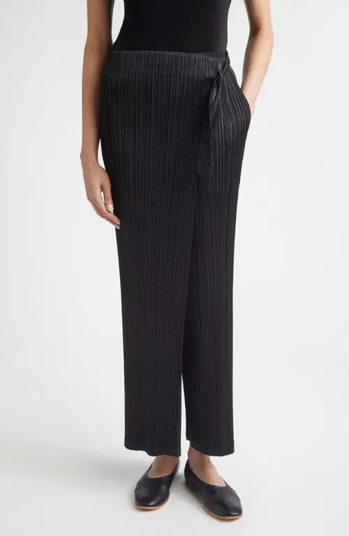 Issey Miyake Facade Pleated Wrap Skirt