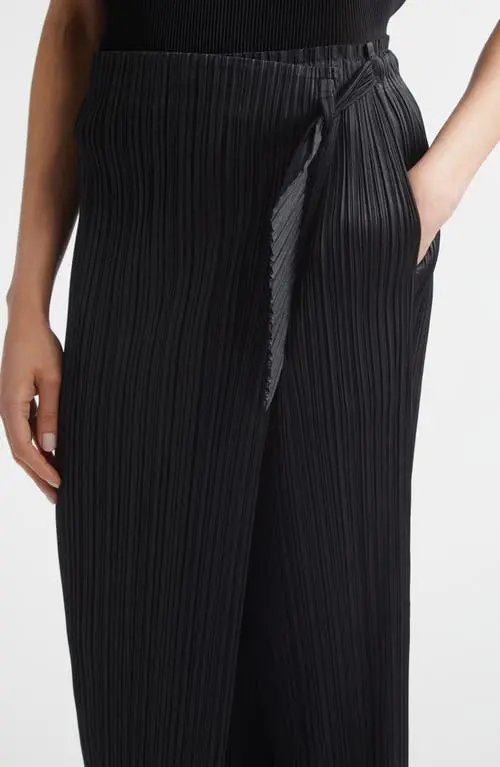 Issey Miyake Facade Pleated Wrap Skirt