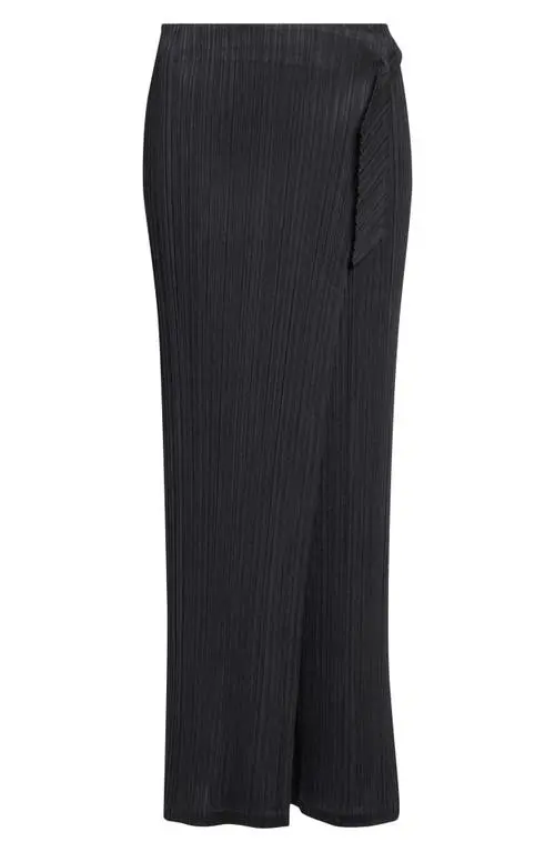 Issey Miyake Facade Pleated Wrap Skirt