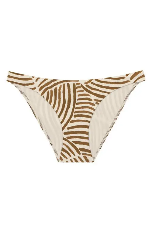 VIX PAULA HERMANNY Bia Printed Bikini Bottoms - Beige Multi