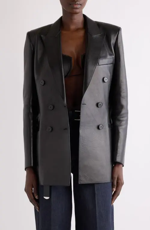Givenchy Double-breasted Leather Jacket