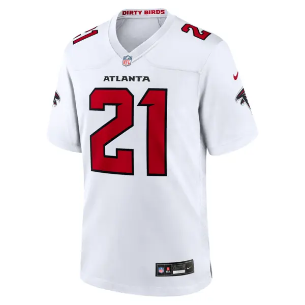 Nike Deion Sanders Atlanta Falcons Retired Nfl Game Jersey - White