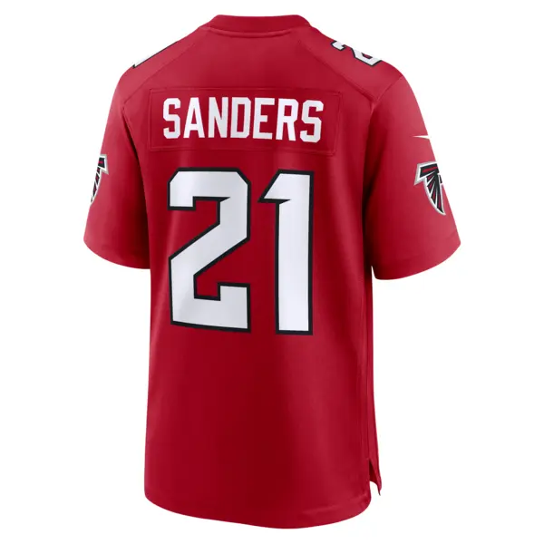 Nike Deion Sanders Atlanta Falcons Nfl Game Jersey - Red