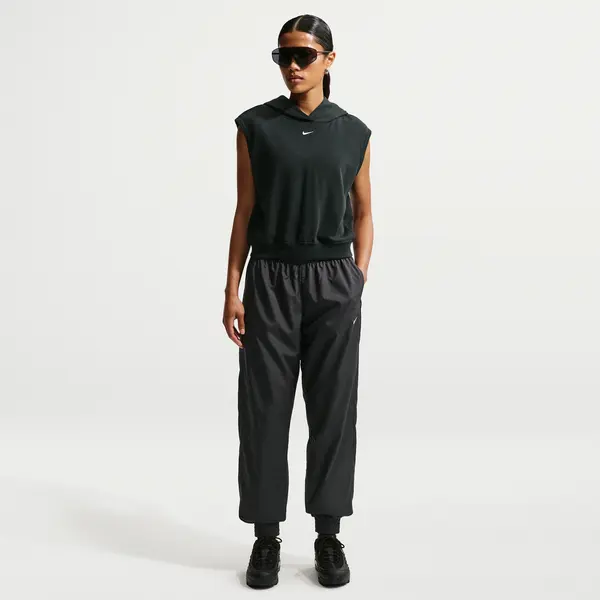 Nike Sportswear Classic Wovens Uv Protection Mid-rise Loose Jogger Pants - Black