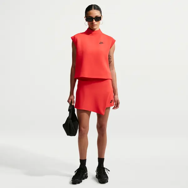 Nike Sportswear Tech Fleece Mid-rise Skort - Red