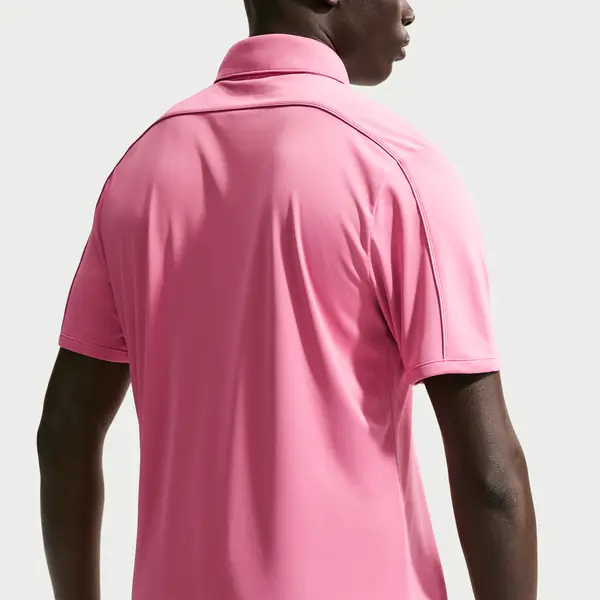 Nike Par Dri-fit Sleeve Logo Golf Polo - Pink