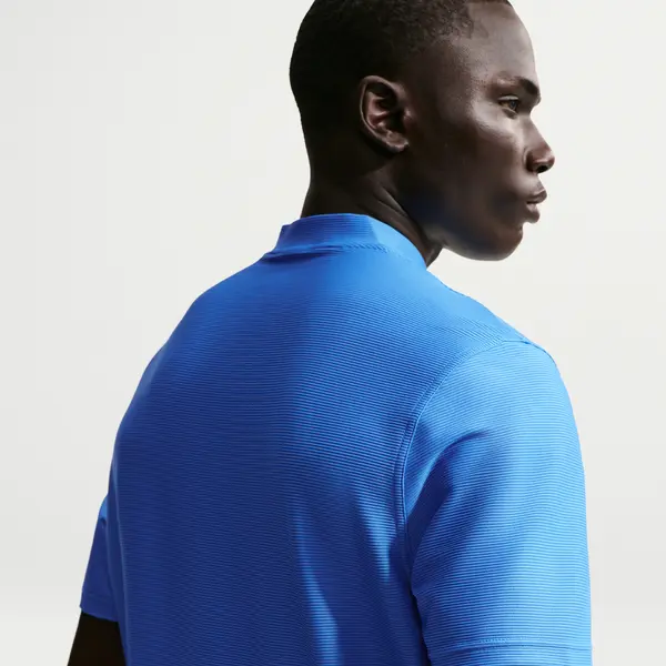 Nike Velocity Dri-fit Blade Collar Golf Polo - Blue