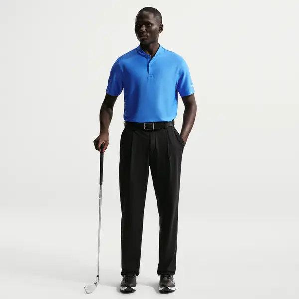 Nike Velocity Dri-fit Blade Collar Golf Polo - Blue