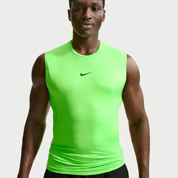 Nike Pro Dri-fit Tight Sleeveless Fitness Top - Green