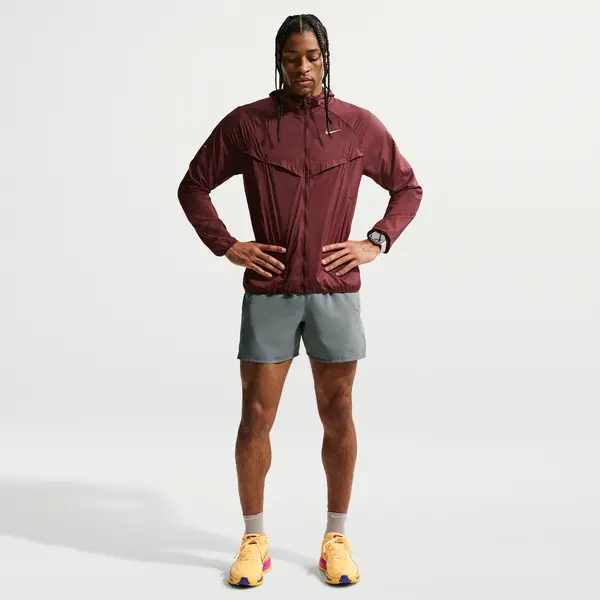 Nike Miler Dri-fit 5" Brief-lined Running Shorts - Grey