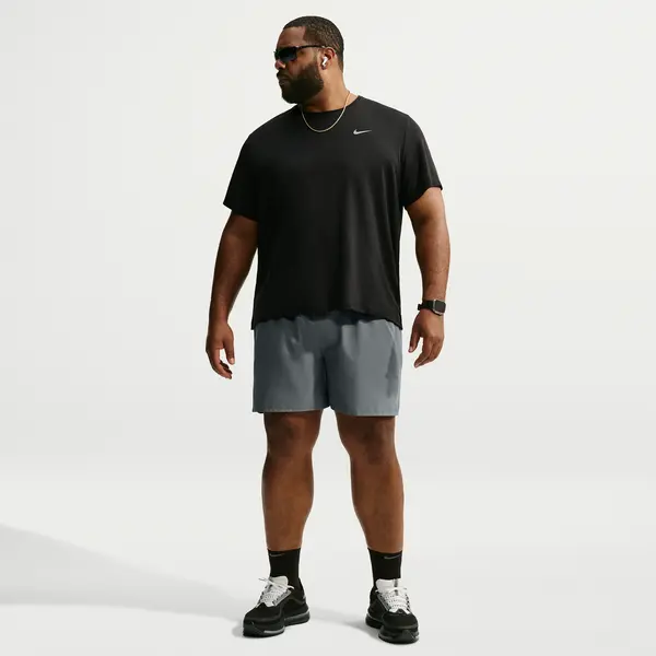 Nike Miler Dri-fit 5" Brief-lined Running Shorts - Grey