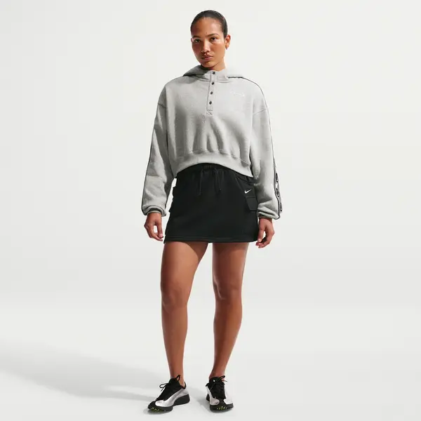 Nike Sportswear Phoenix Fleece Mid-rise Cargo Miniskirt - Black
