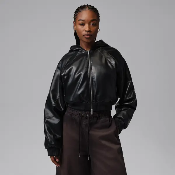 JORDAN Flight Faux Leather Jacket