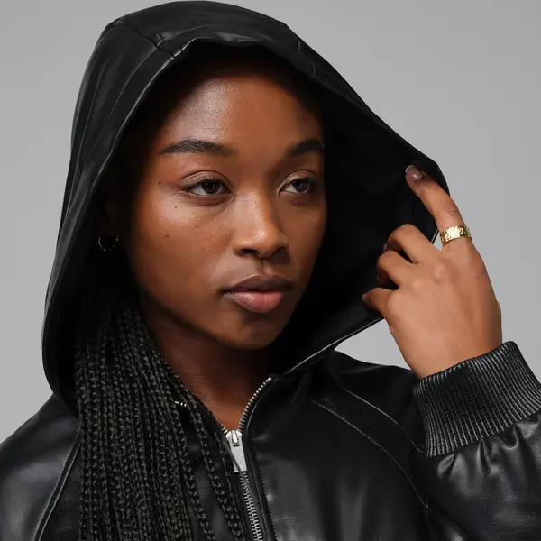 JORDAN Flight Faux Leather Jacket