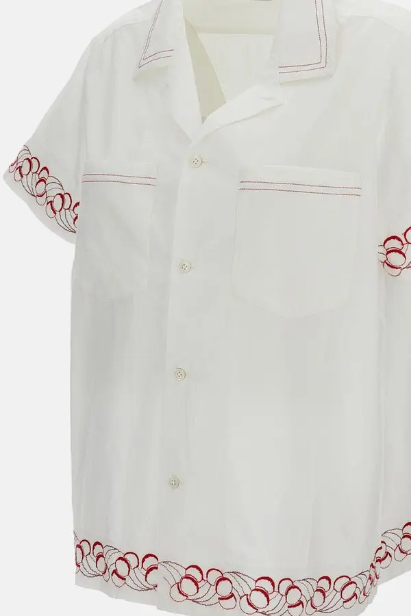 BODE NEW YORK Cherry Lane Embroidered Shirt