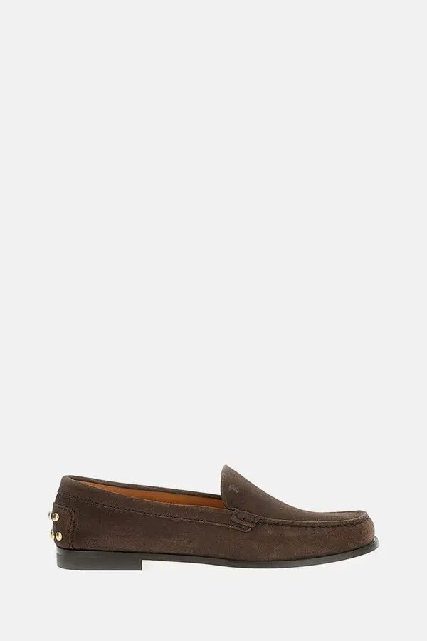 TOD'S Mocassino Gommini Metallo - Marrone