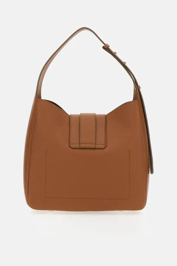 Hogan Vertical Hobo Bag - Beige