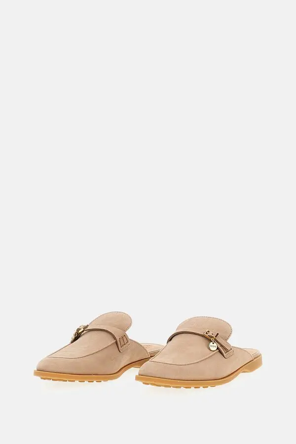 TOD'S Sabot Gommini In Nubuk - Rosa