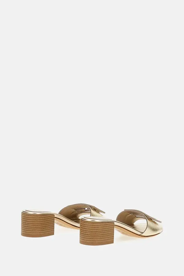 Fendi Leather-effect Heel Slide