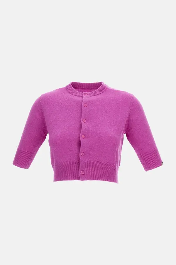 Extreme Cashmere Short Cardigan No. 474 Super Little - Rose