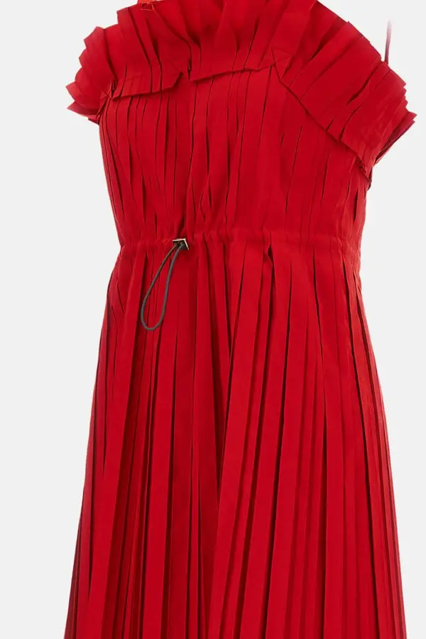 Fendi Mini Faille Dress - Red