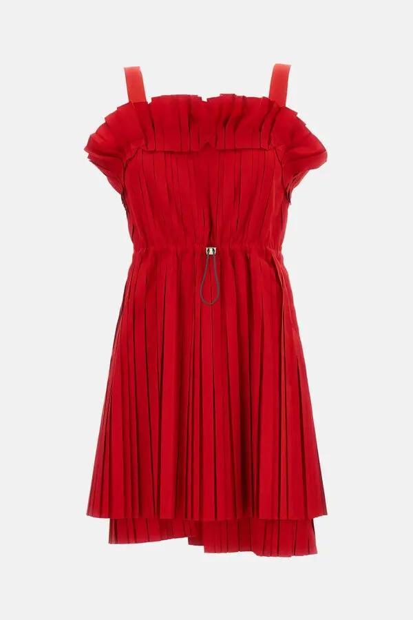 Fendi Mini Faille Dress - Red