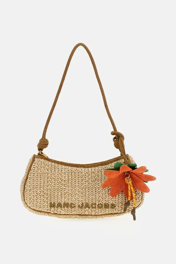 Marc Jacobs Raffia Shoulder Bag - Beige
