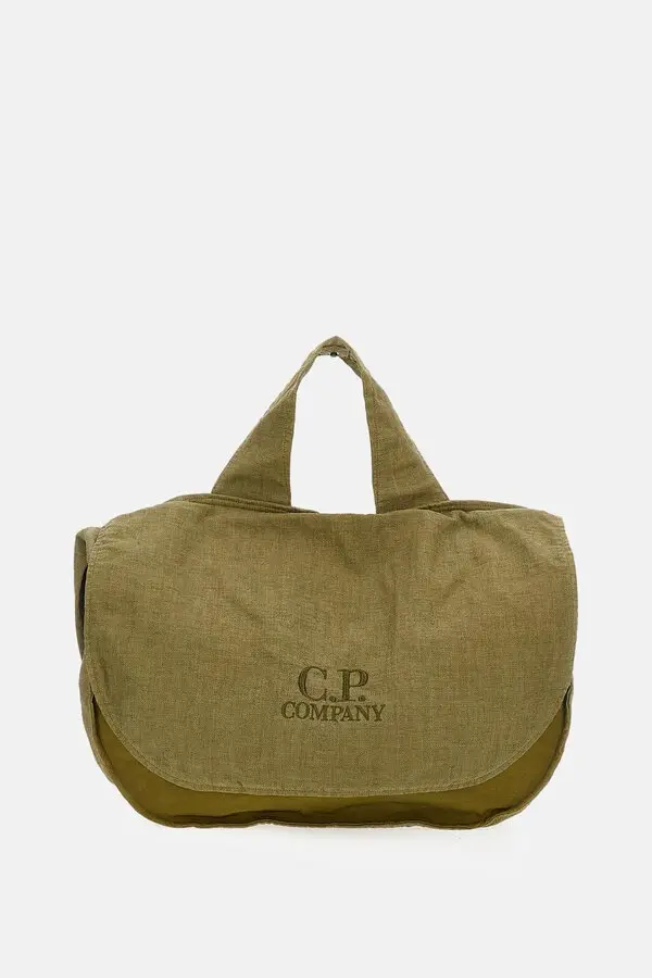 C.P. COMPANY Raffia Shopping Bag - Green