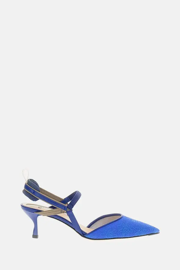 Fendi Colobri' Lite Slingback Heels - Blue