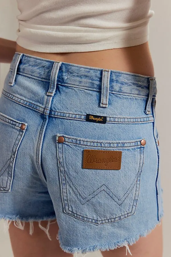 Wrangler 2.5" Cowboy Denim Shorts - Sunflower