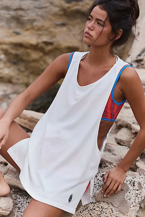 Free People Relaxed Fit Show Off Tunic - White