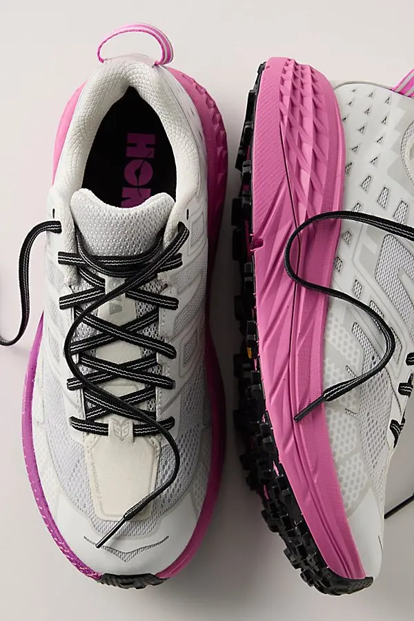 HOKA® Speedgoat 2 Trail Sneakers - Cosmic Grey/neon Fuchsia