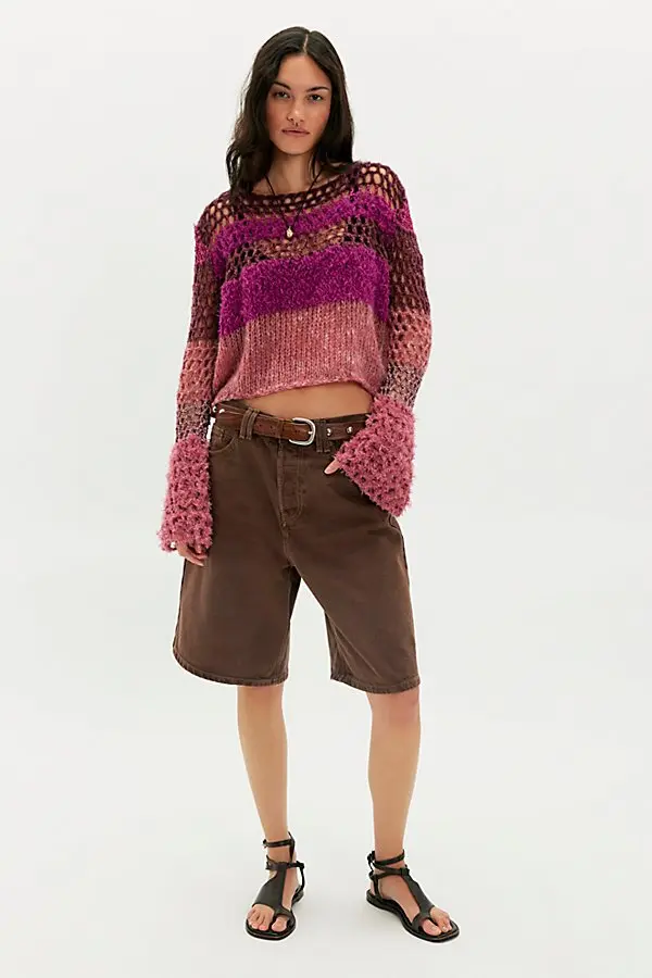MES DEMOISELLES Opha Crochet Sweater