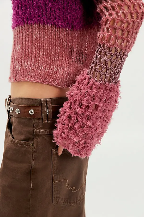 MES DEMOISELLES Opha Crochet Sweater