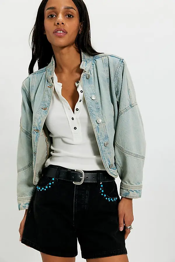 Rolla's Lou Gem Denim Shorts - Opium