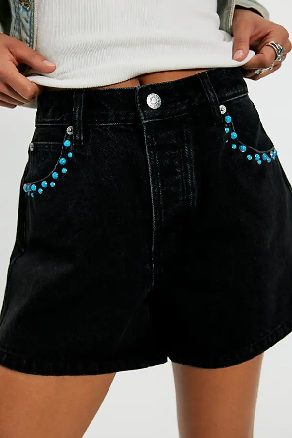 Rolla's Lou Gem Denim Shorts - Opium