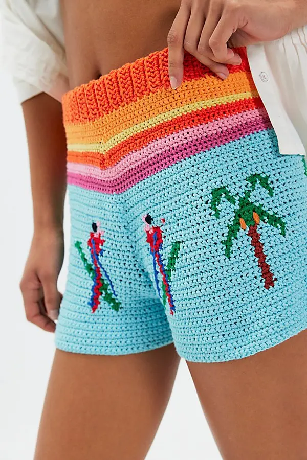 TACH Isla Knitted Shorts - Multicolor