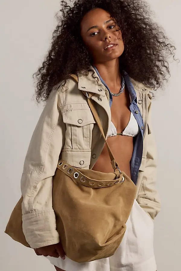 Free People Tori Suede Tote Bag