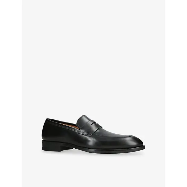 Magnanni Madison Leather Loafers - Black