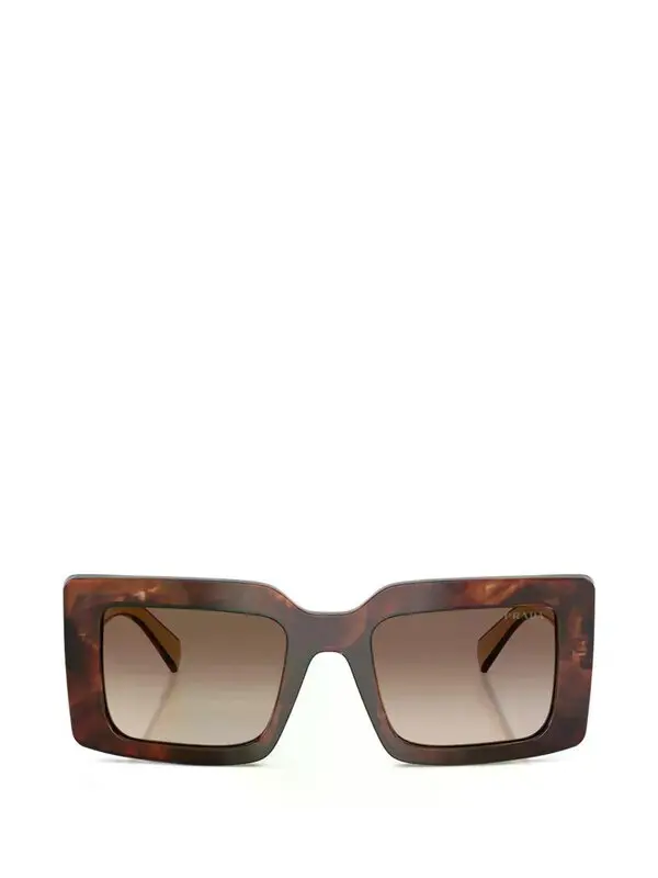 Prada Square-frame Sunglasses - Brown