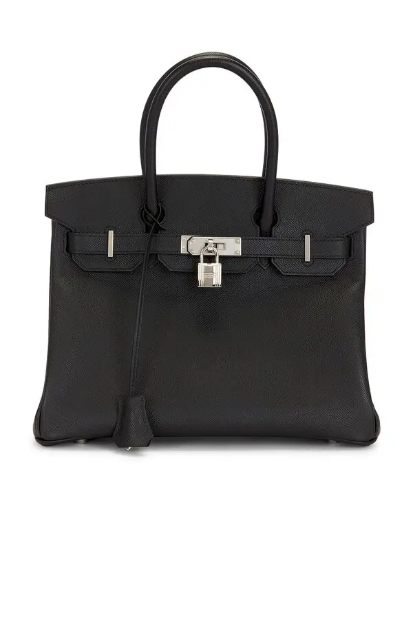 Hermès Epsom Birkin 30 Handbag In Black - Noir