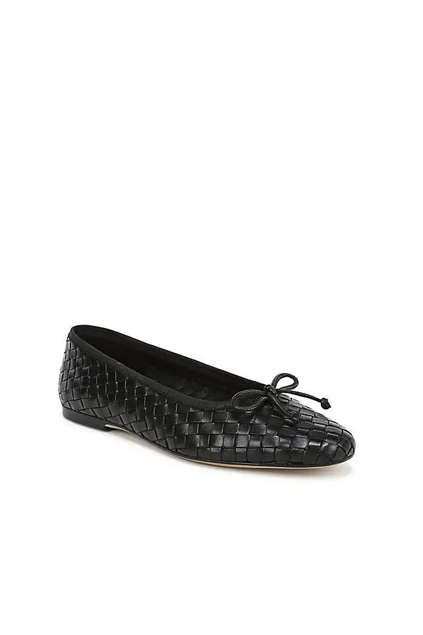 Sam Edelman Ruthie Woven Ballet Flats - Black
