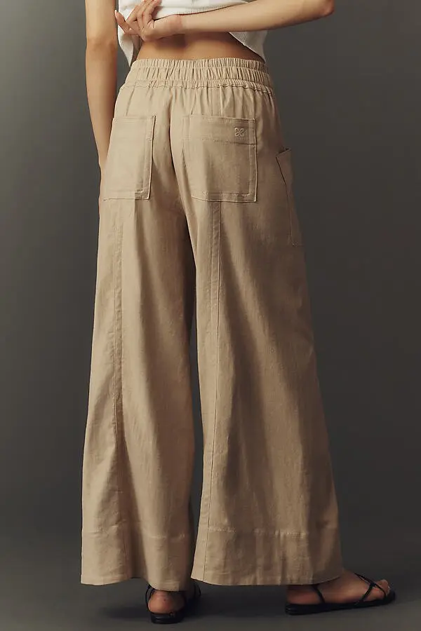 Maeve La Ponche Wide-leg Pants - Egret