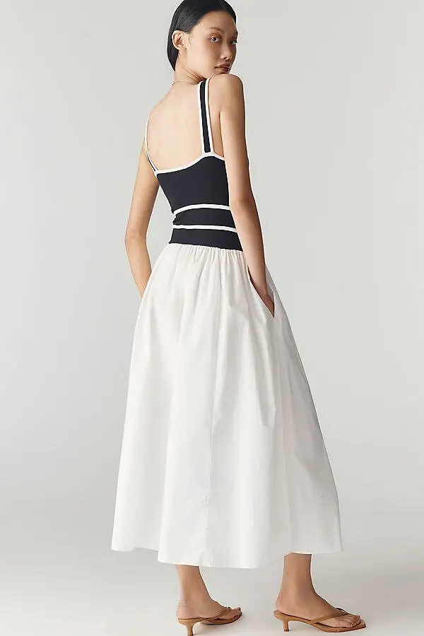 NOBODY'S CHILD Kayla V-neck Midi Dress