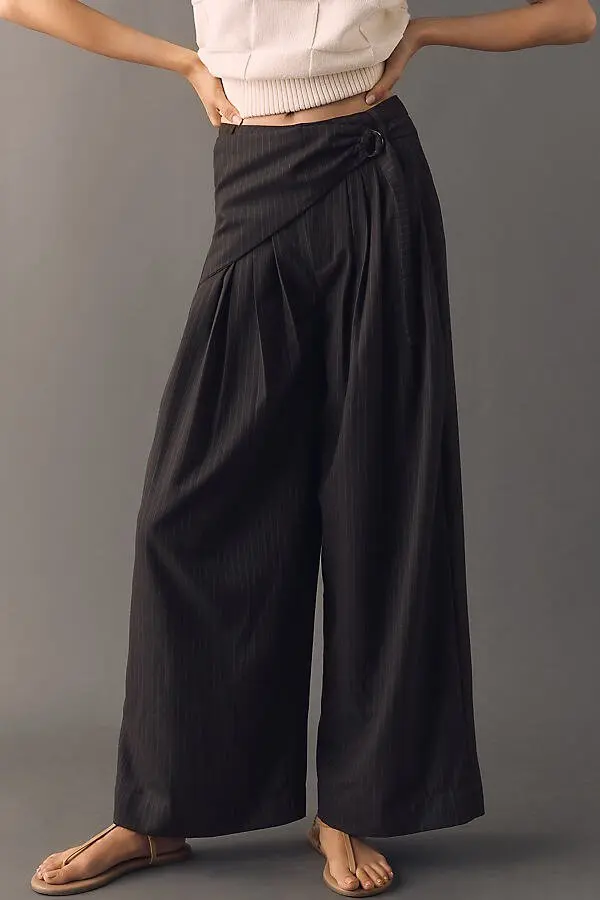 DAMSON MADDER Fabia Wide-leg Trousers - Chocolate